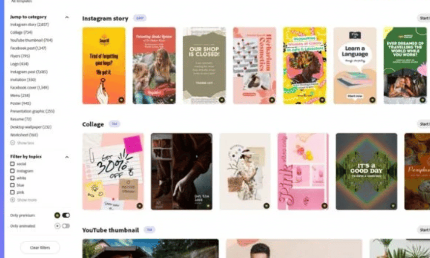 Explore the Adobe Express Feature Set